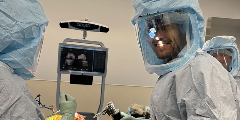 Surgeon Performs First Corin Apollo Robotic Knee Replacement On The ...